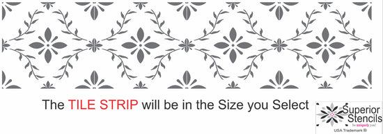 COTTAGE Garden Tile Stencils - Floor Stencil - Tile Painting - Wall ...