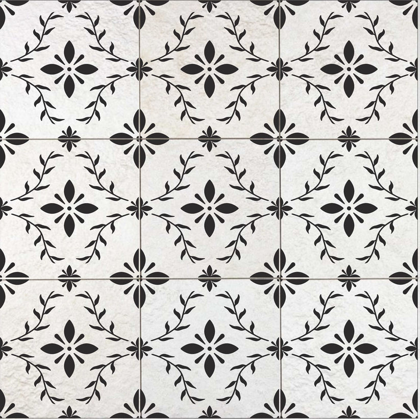 COTTAGE Garden Tile Stencils - Floor Stencil - Tile Painting - Wall ...
