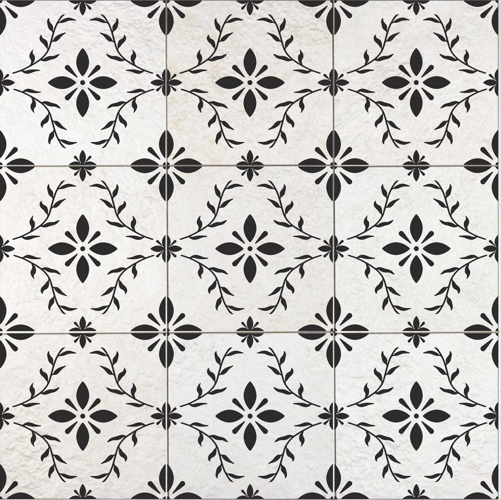 COTTAGE Garden Tile Stencils - Floor Stencil - Tile Painting - Wall ...