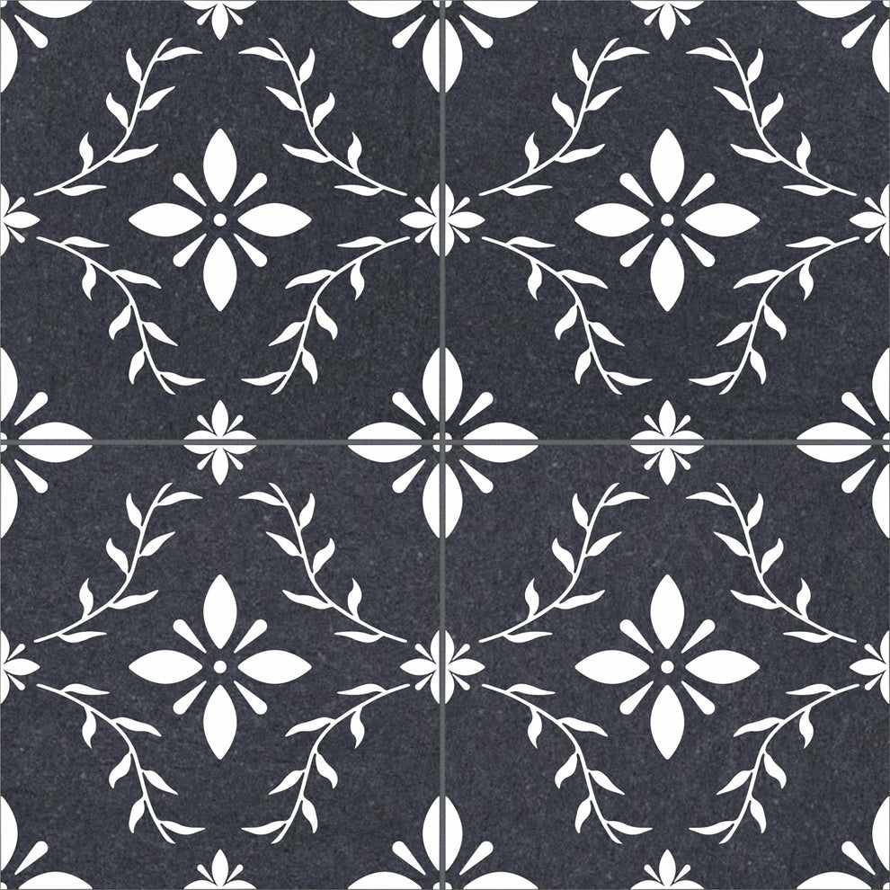 COTTAGE Garden Tile Stencils - Floor Stencil - Tile Painting - Wall ...