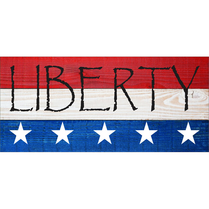 LIBERTY STENCIL - Prim Stencil - 14 sizes - Create Patriotic Signs - f