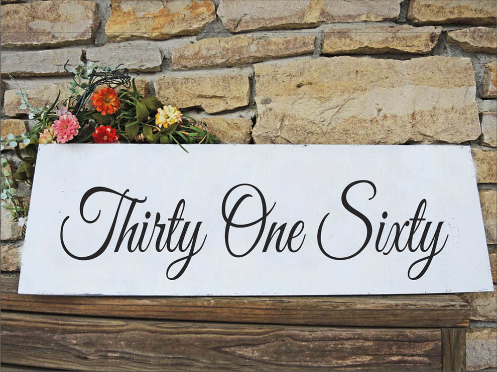 Custom Address Stencil - Custom Script Stencil - Create House Address