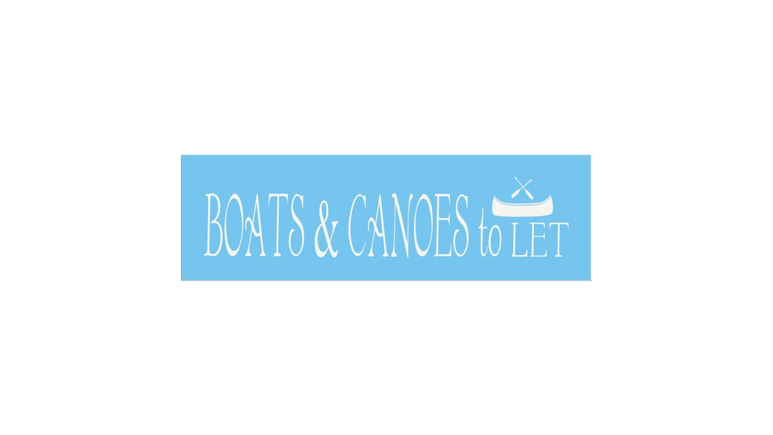 Boats & Canoes Stencil - Create Lake Signs - Canoe Sign | Superior Stencils