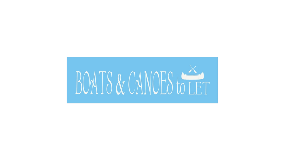 Boats & Canoes Stencil - Create Lake Signs - Canoe Sign | Superior Stencils