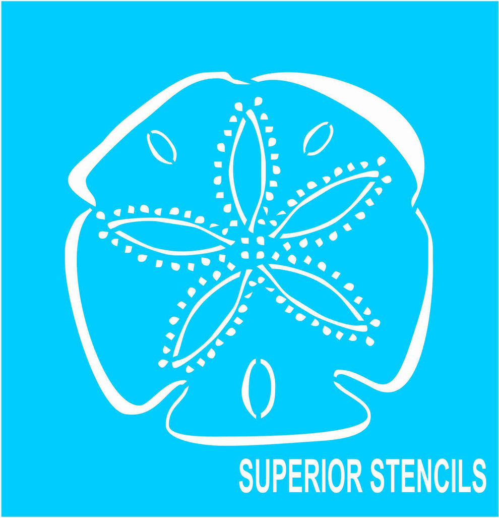 Sand Dollar Stencil - Beach Decor - Fabric Stencil - Create Lake Signs ...