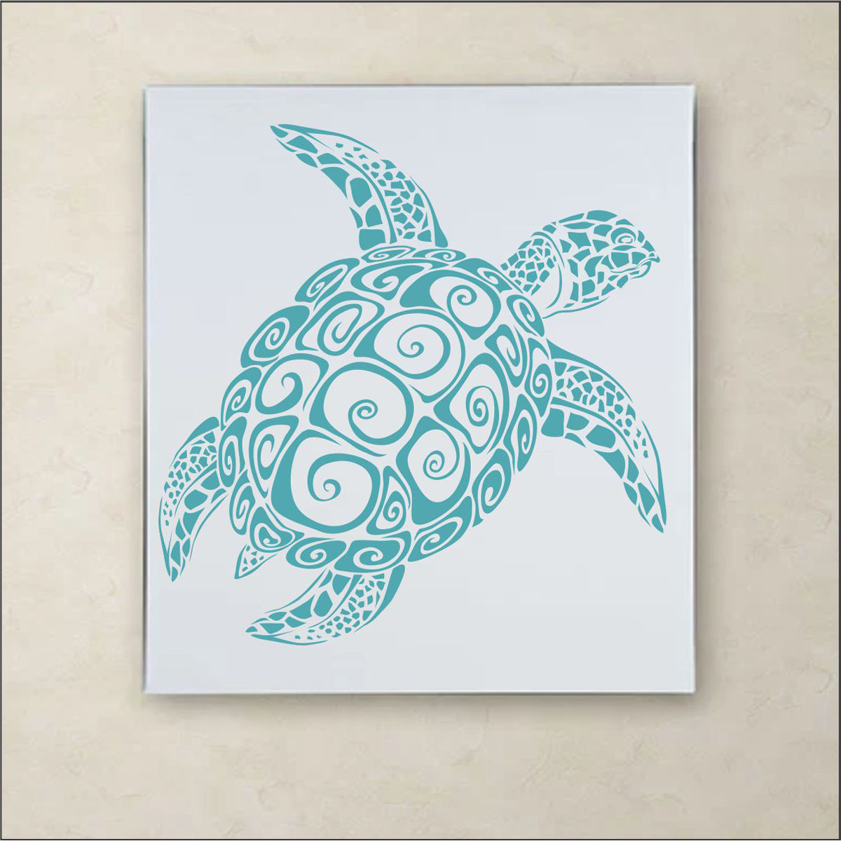 Sea Turtle Stencil Template